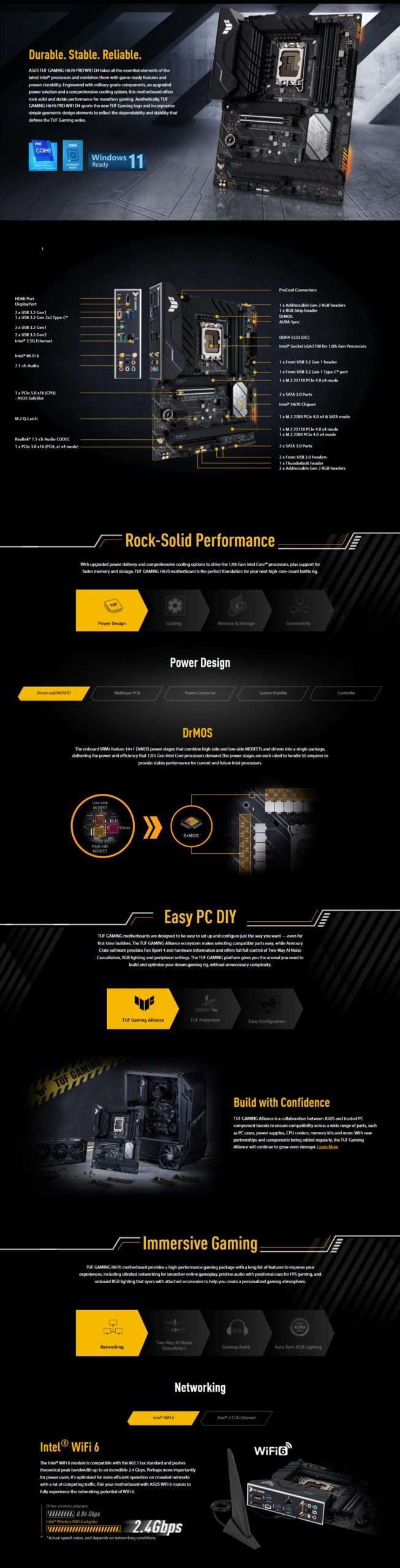 ASUS TUF GAMING H670-PRO WIFI D4 Motherboard – EaseTec