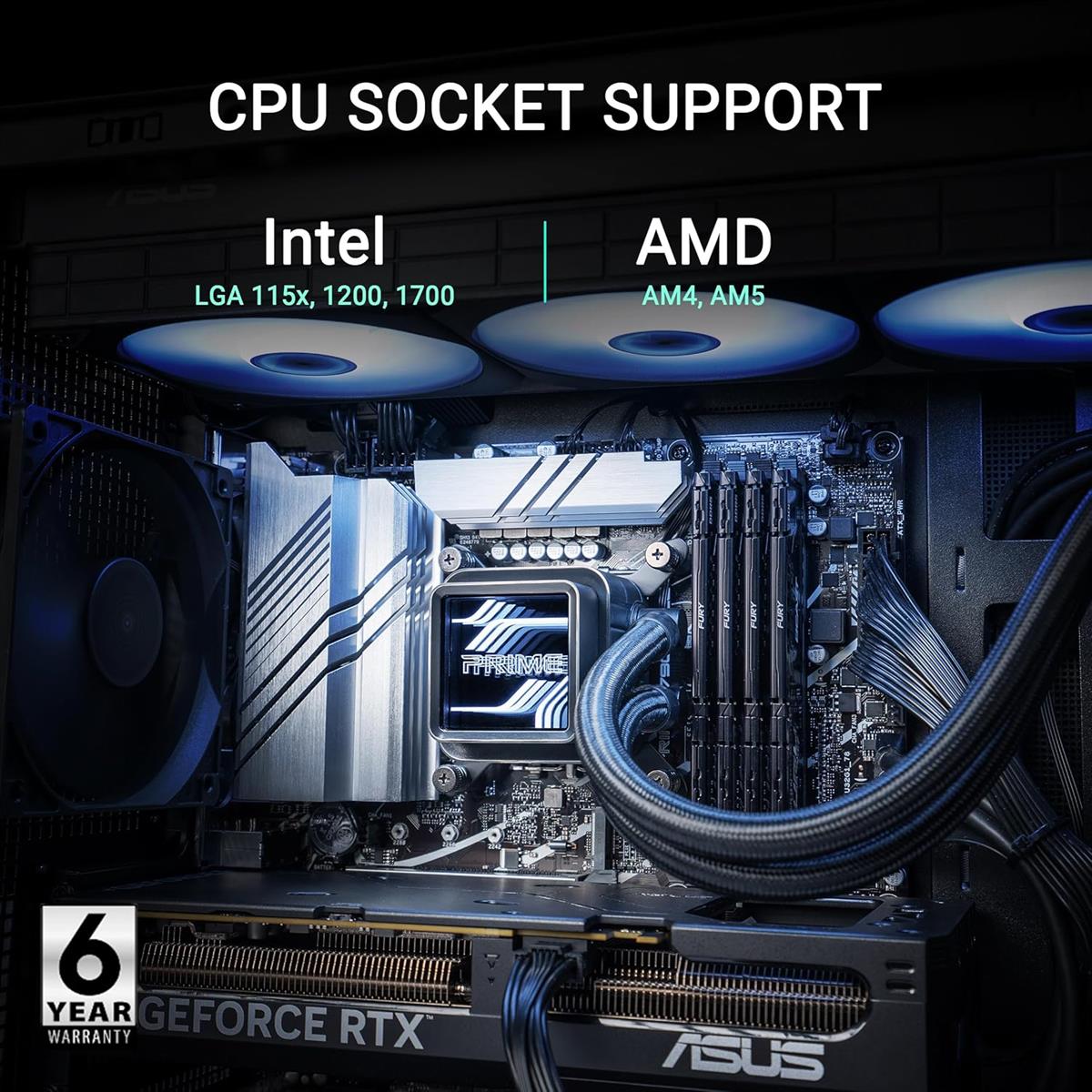 Asus Prime LC 360 ARGB All-in-One CPU Liquid Cooler with CPU Contact ...