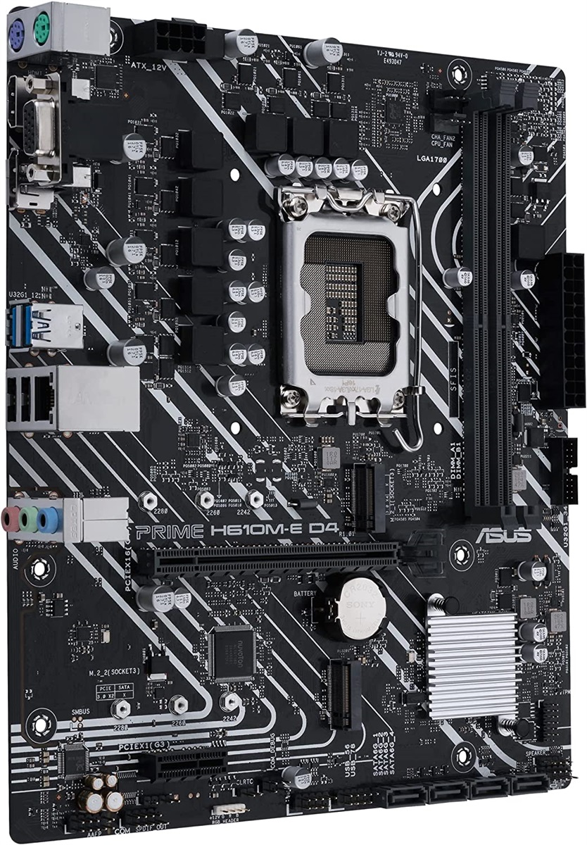 Asus Prime H610M-E D4 – Intel 12th Gen microATX Motherboard – EaseTec