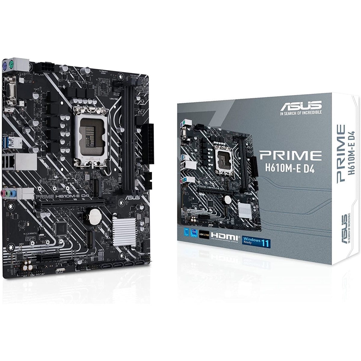 Asus Prime H610M-E D4 – Intel 12th Gen microATX Motherboard – EaseTec