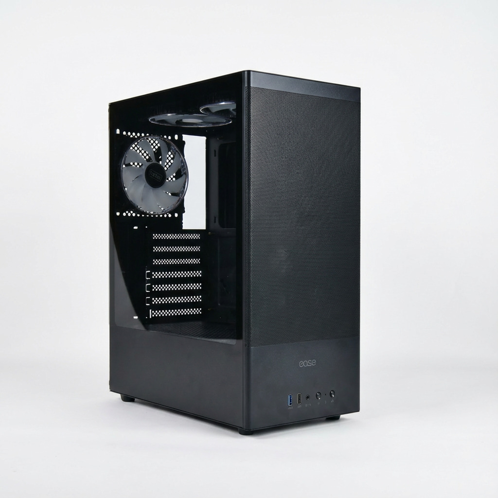 Ease EC120 Mesh & Tempered Glass Mid Tower Case – EaseTec